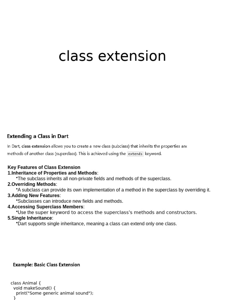 Class Extension | PDF
