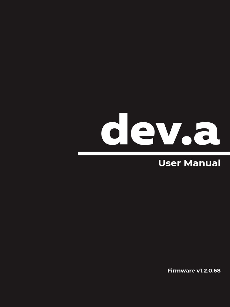 Dev A-User-Manual-V1 2 0 68 | PDF | Mains Electricity | Fuse (Electrical)