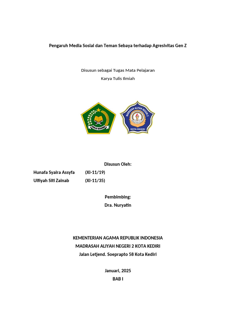Pengaruh Media Sosial Dan Teman Sebaya Terhadap Gen Z | PDF