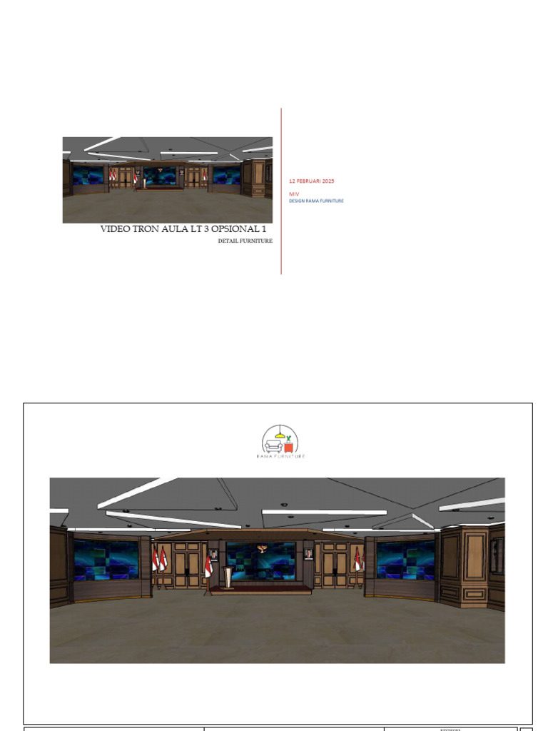 Desain Backdrop Aula Vtron | PDF