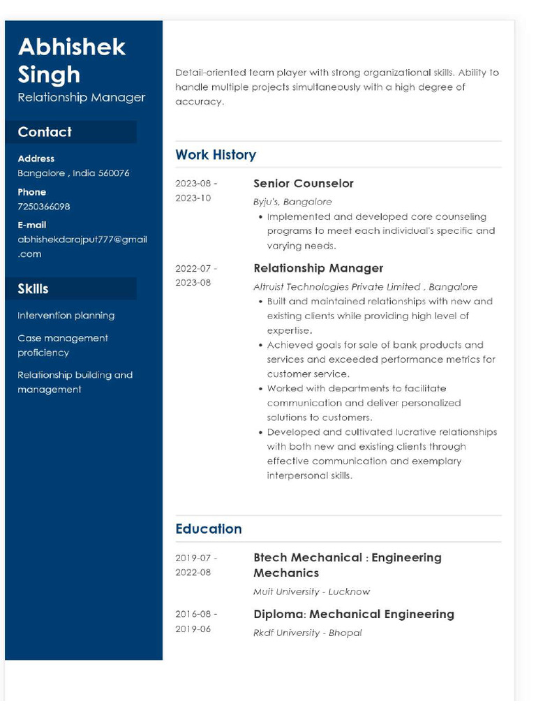 Abhishek Resume | PDF