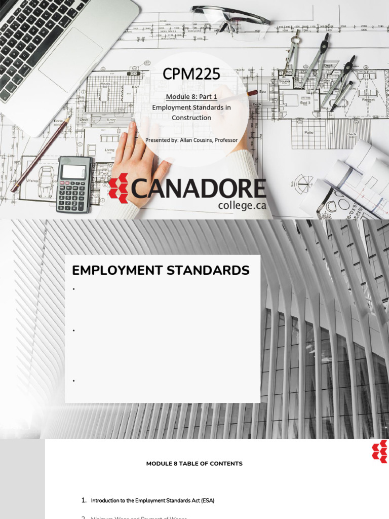 Ontario Construction Employment Standards | PDF | Overtime | Employment