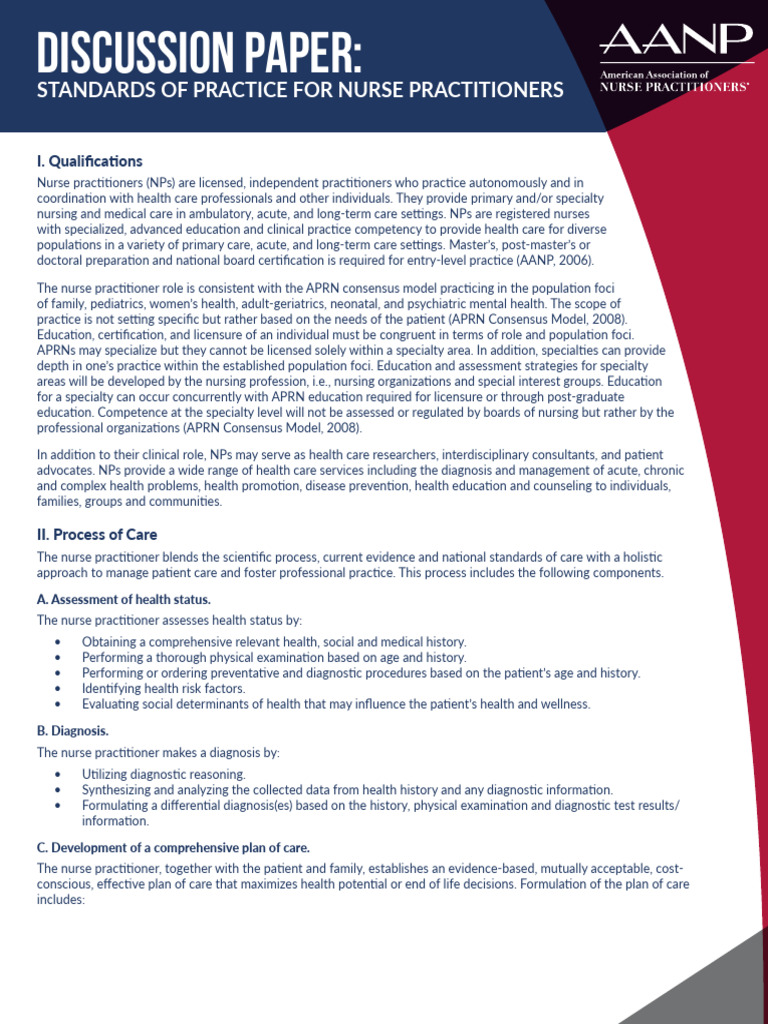 Standards of Practice | PDF | Nursing | Health Care