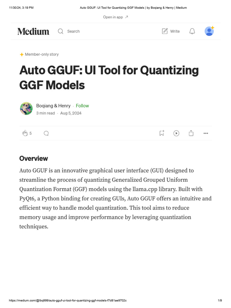 Auto GGUF: GUI for GGF Quantization | PDF | User Interface | Computer ...