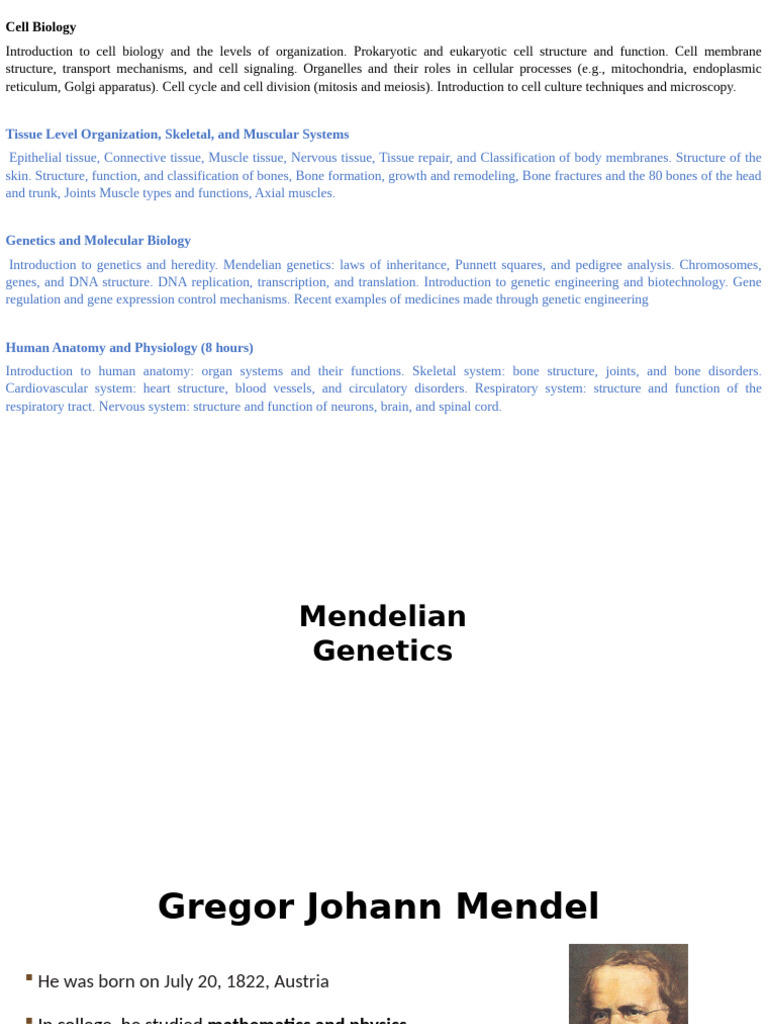 Biology Unit 3 - Mendelian Genetics and Molecular Biology | PDF ...