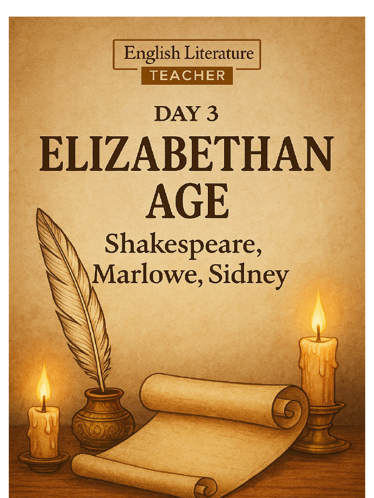 Elizabethan Age Literature Script Notes | PDF