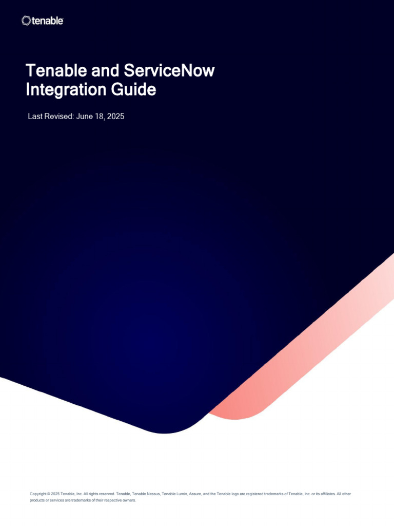 Tenable and ServiceNow Integration Guide | PDF | User (Computing ...