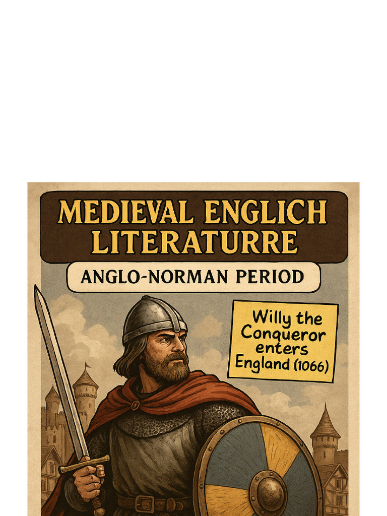 Medieval English Literature Visual Notes | PDF
