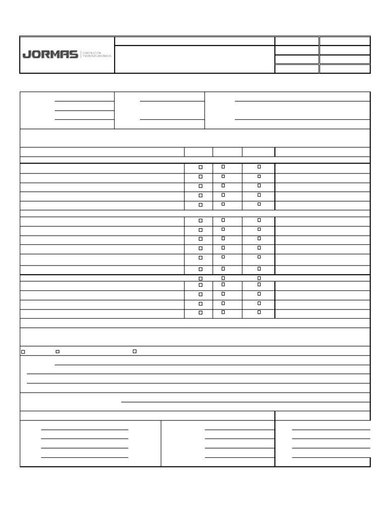 REG.PRP.32 Check list Herramientas Cadweld | PDF