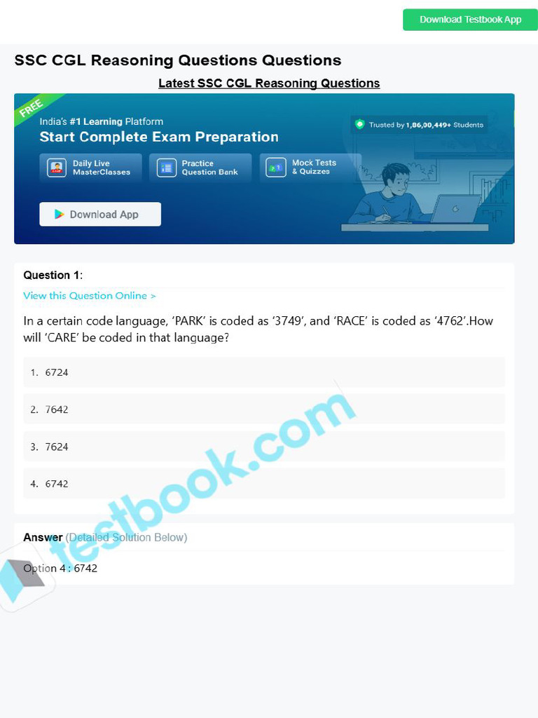 Ssc-Cgl-Solved Questions | PDF