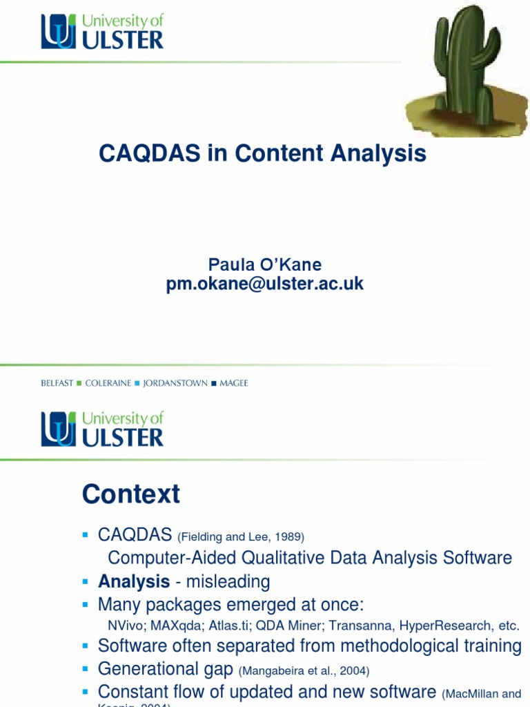 CAQDAS in Content Analysis | PDF | Qualitative Research | Spss