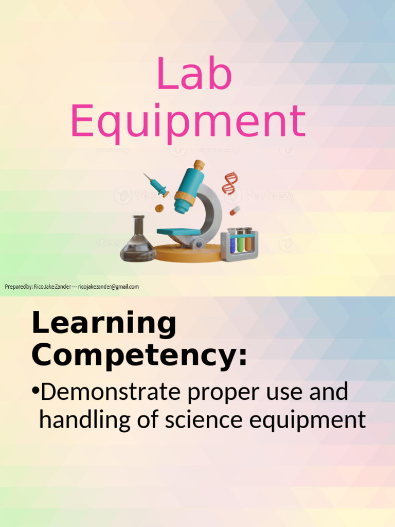 Proper Use of Laboratory Equipment | PDF