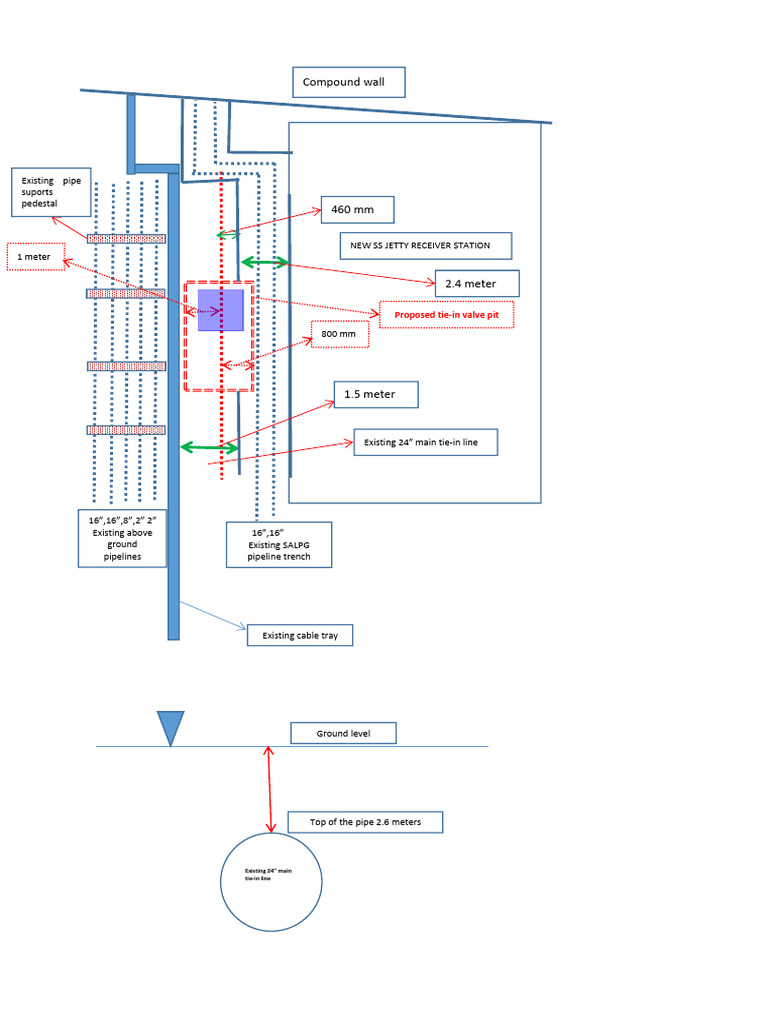 Proposed Valve Pit For 24 in Tiin Line | PDF