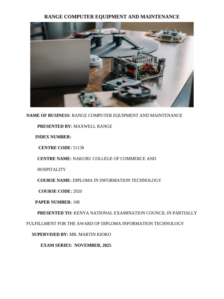 Range Computer Equipment Business Plan | PDF | Pricing | Banks