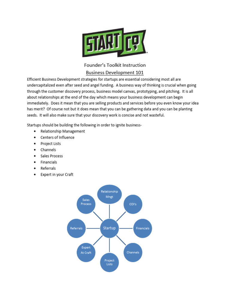 Business Development 101 | PDF | Startup Company | Small Business ...