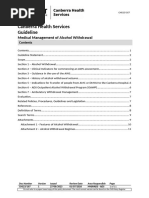 Glasgow Modified Alcohol Withdrawal Scale (GMAWS) | PDF