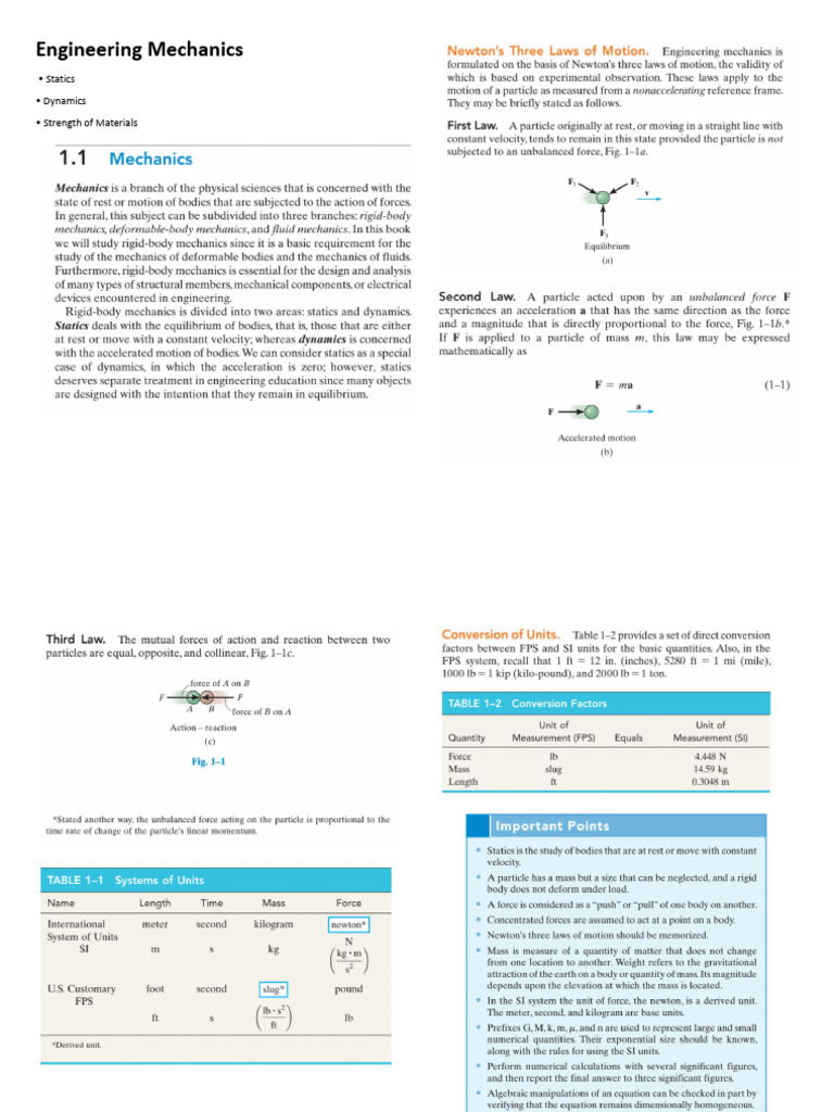 Engineering Mechanics | PDF