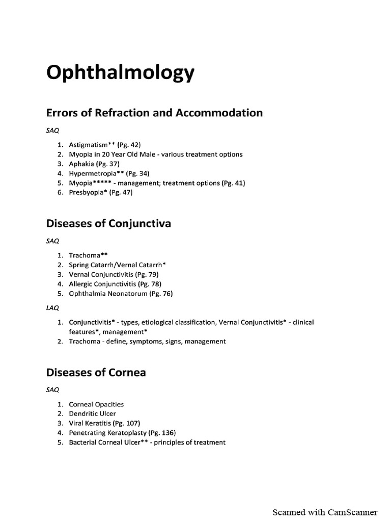Ophthalmology Bhalani | PDF