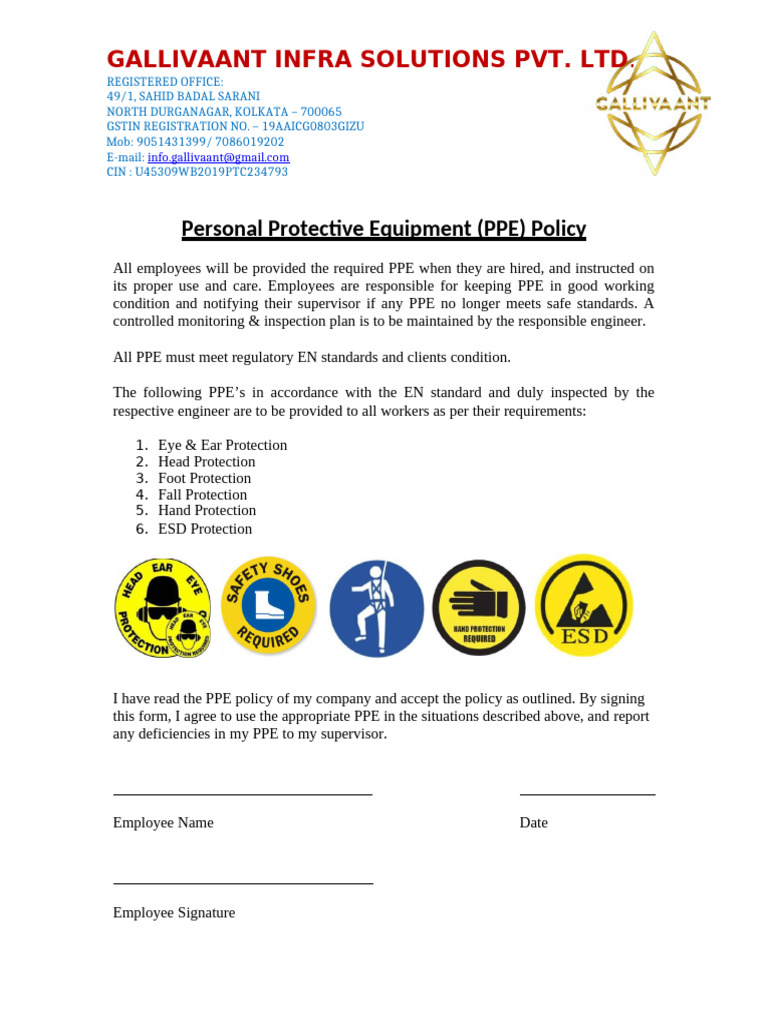 PPE Policy | PDF