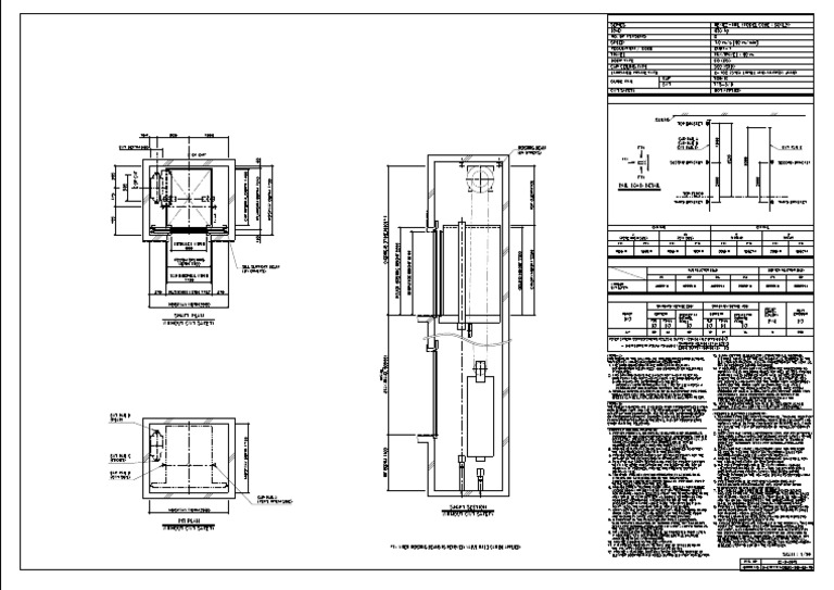 8-Passenger Lift Drawing | PDF