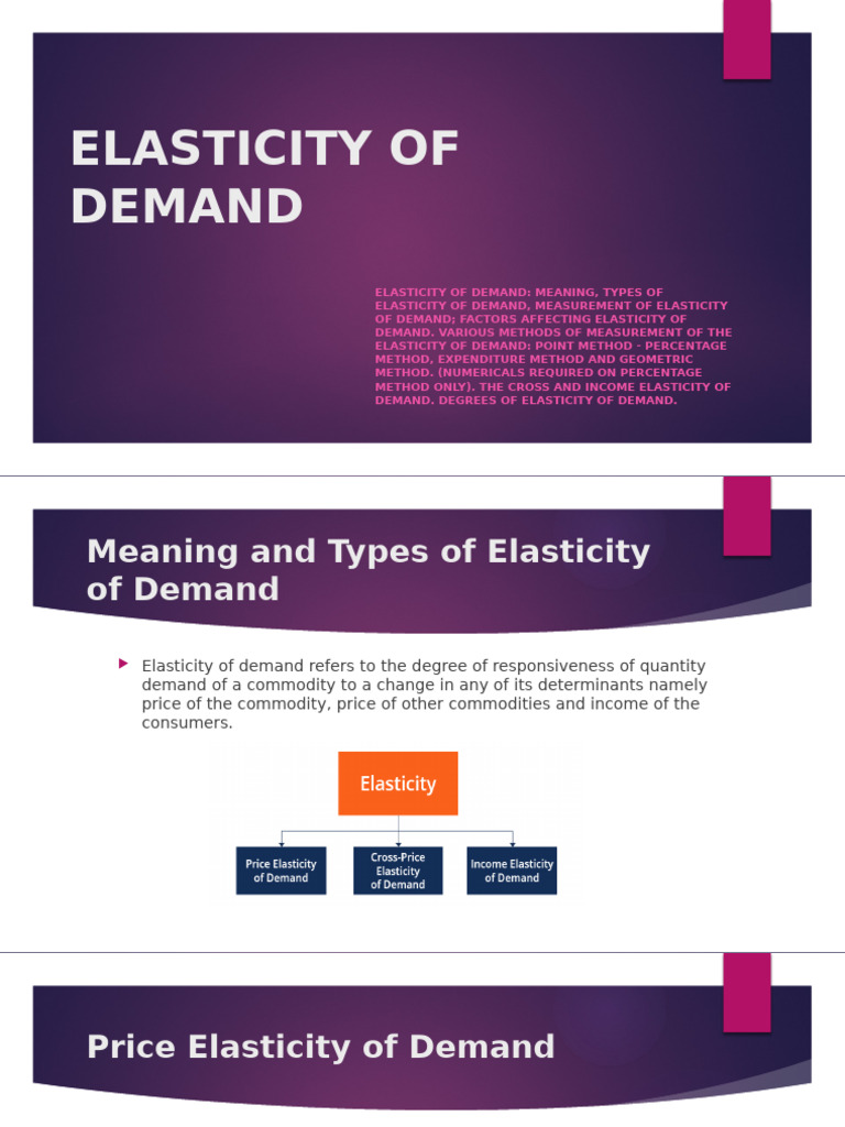 Understanding Elasticity of Demand | PDF | Elasticity (Economics) | Demand