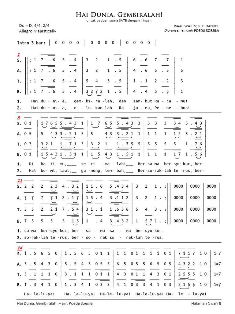 Hai Dunia Gembiralah | PDF