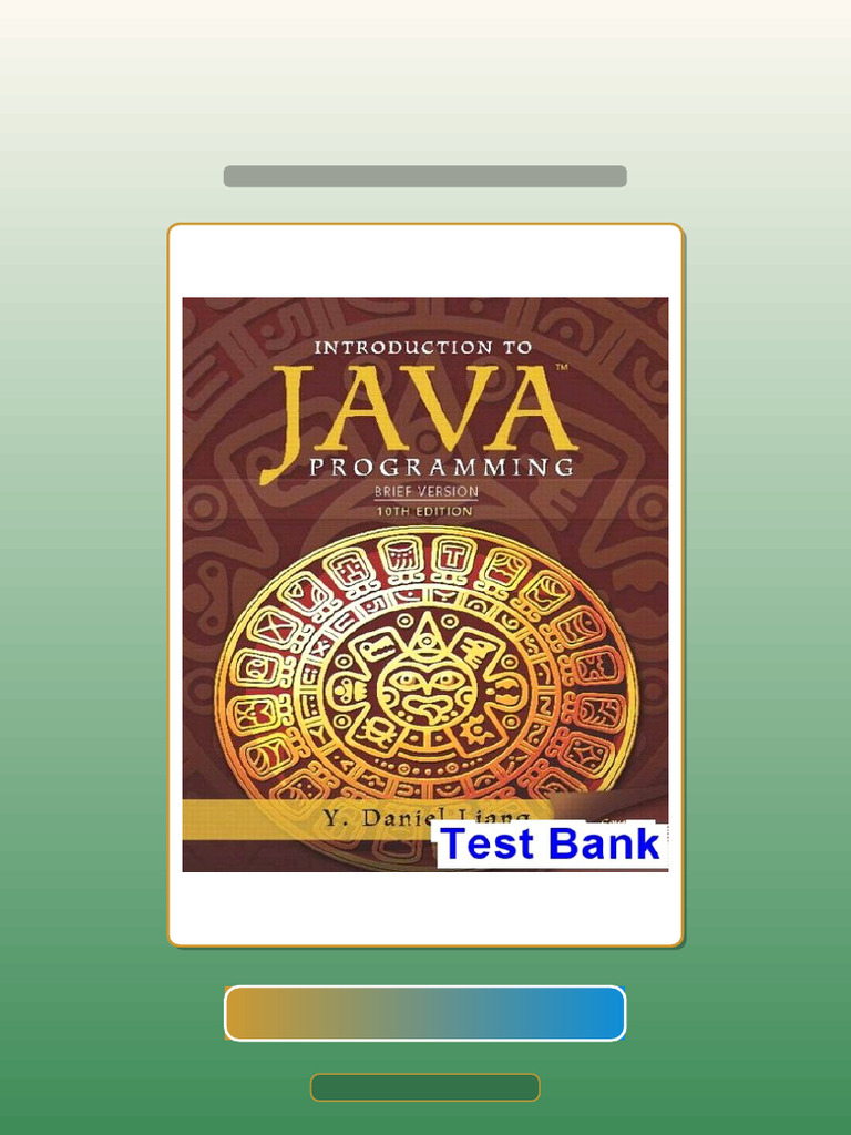 Introduction To Java Programming Brief Version 10th Edition Liang PDF Download | PDF | Multiple ...