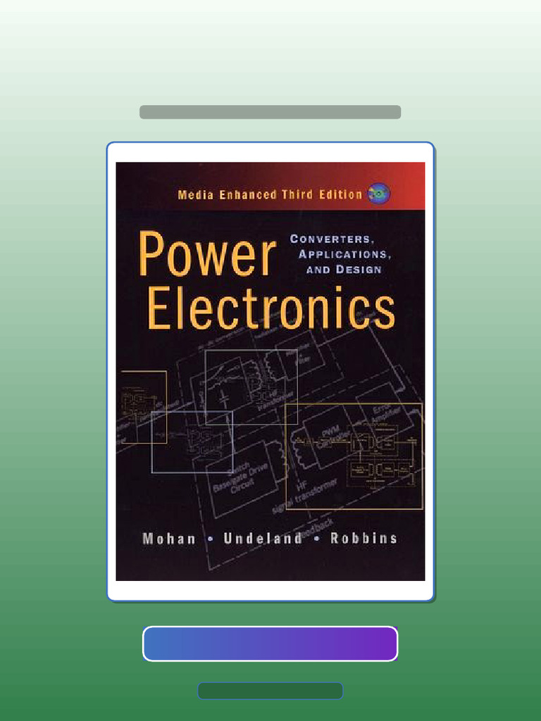 Power Electronics Converters Applications and Design 3rd Edition Ned ...
