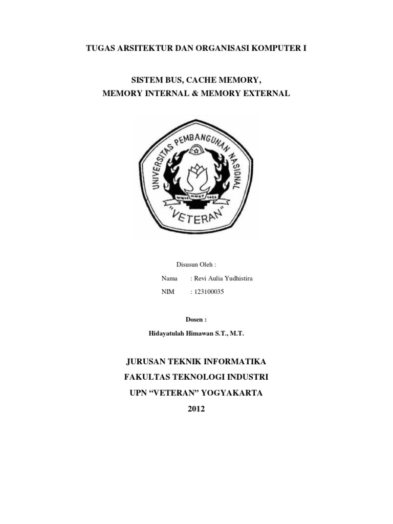 Sistem Bus, Cache Memory, Internal Dan External Memory | PDF