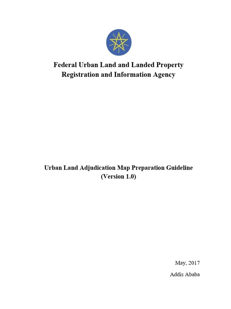 Urban Land Adjudication Map Guidelines | PDF | Arc Gis | Geographic ...