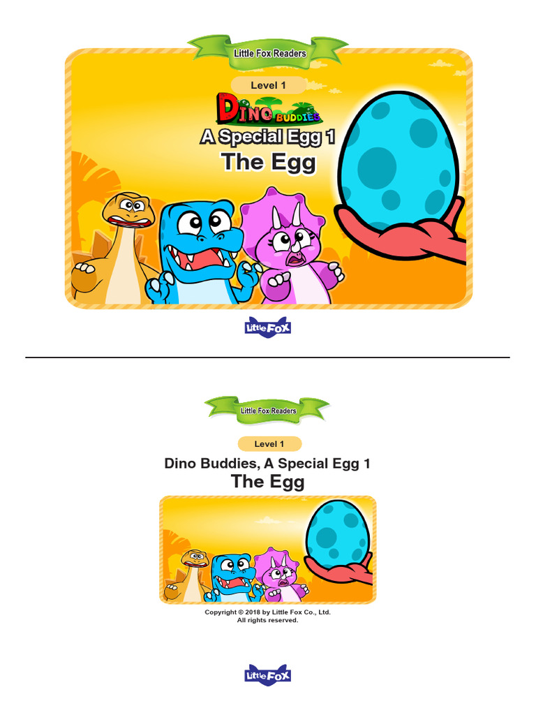 Level 1 - Dino Buddies - A Special Egg 1 - The Egg | PDF