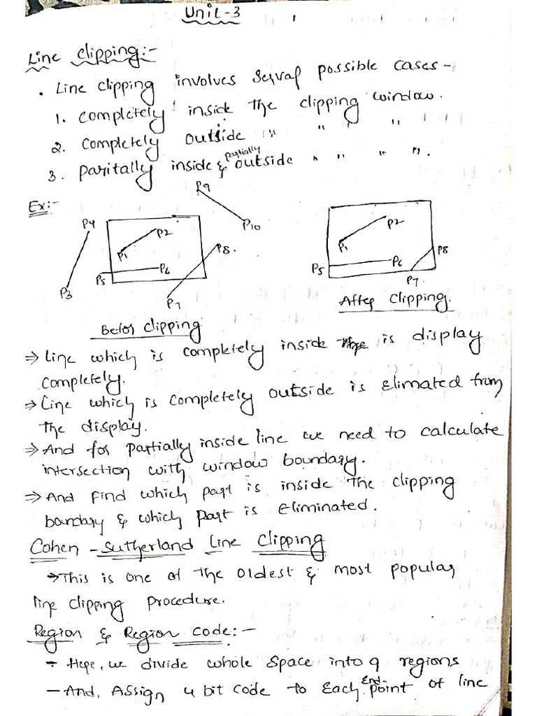 Unit 3 Computer Graphics | PDF