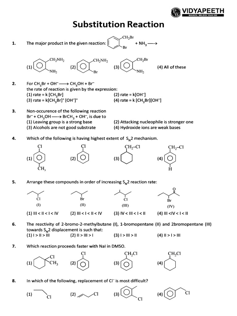 Substitution Reaction-Invert | PDF