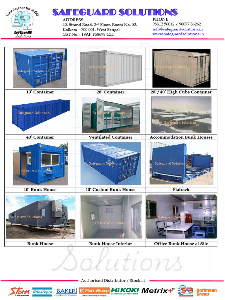 10-SGS-Container Catalog | PDF | Modularity | Shipping