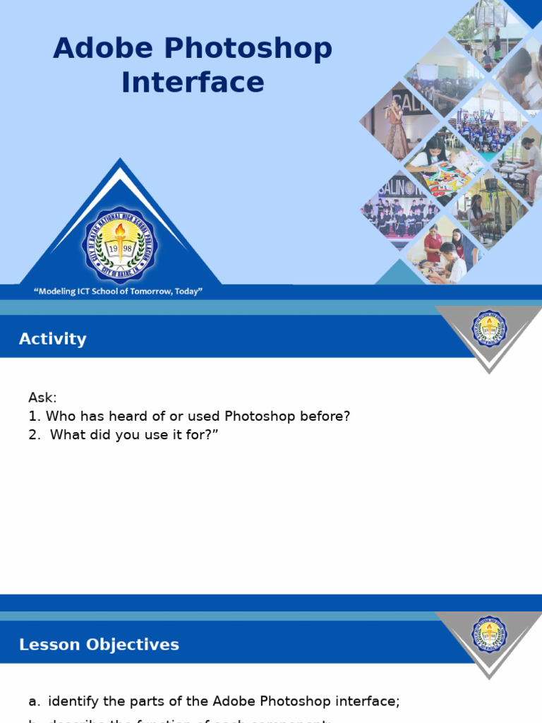Adobe Photoshop Interface Sent | PDF | Adobe Photoshop | Menu (Computing)