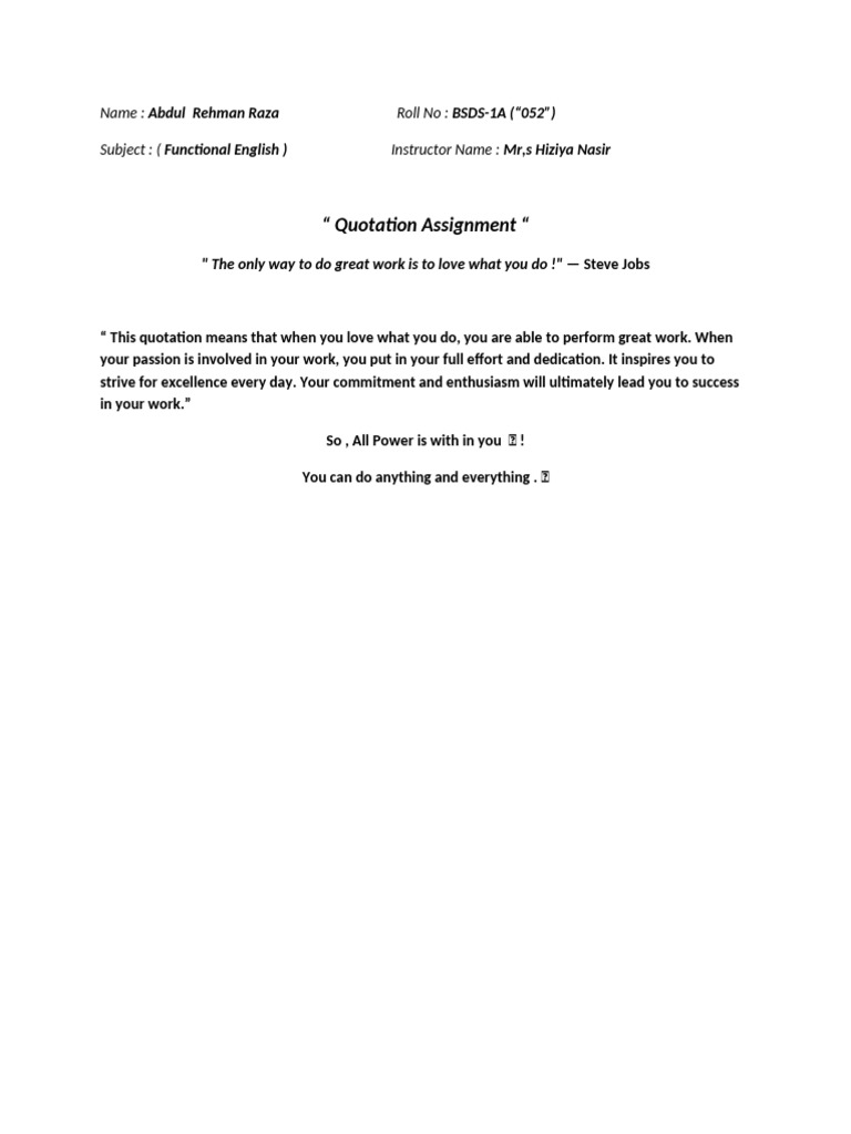 Eng Quotation Assign | PDF