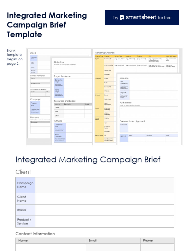 Integrated Marketing Campaign Template | PDF | Marketing Communications ...