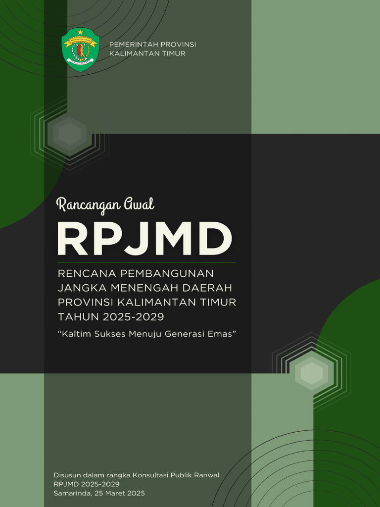 RPJMD Pemprov Kaltim 2025-2029 | PDF