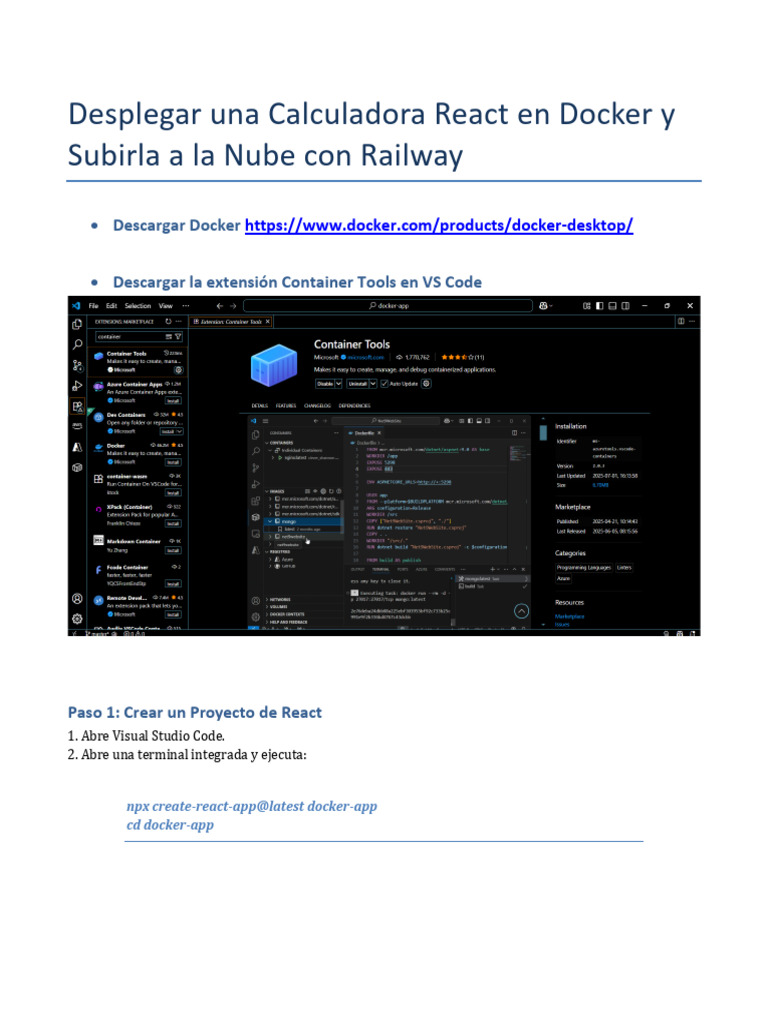 Docker | PDF | Ingeniería de software | Linux