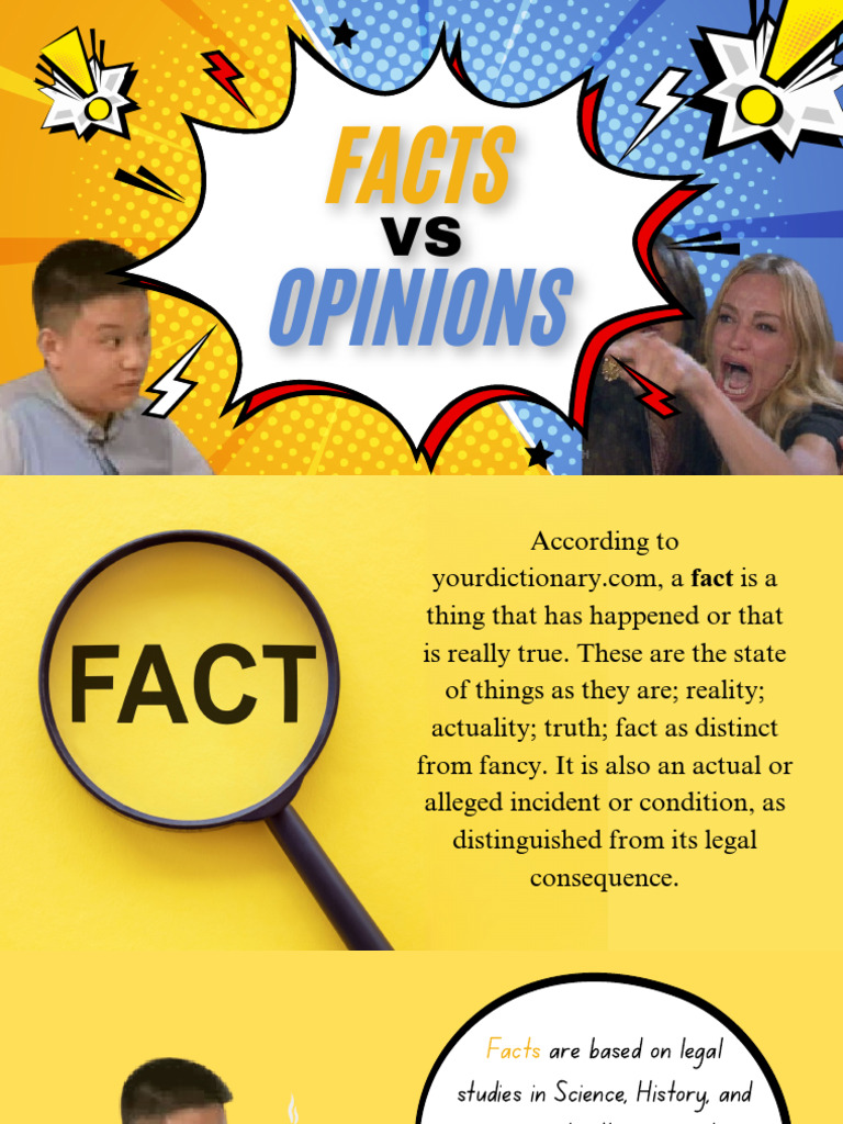 Facts vs. Opinions | PDF