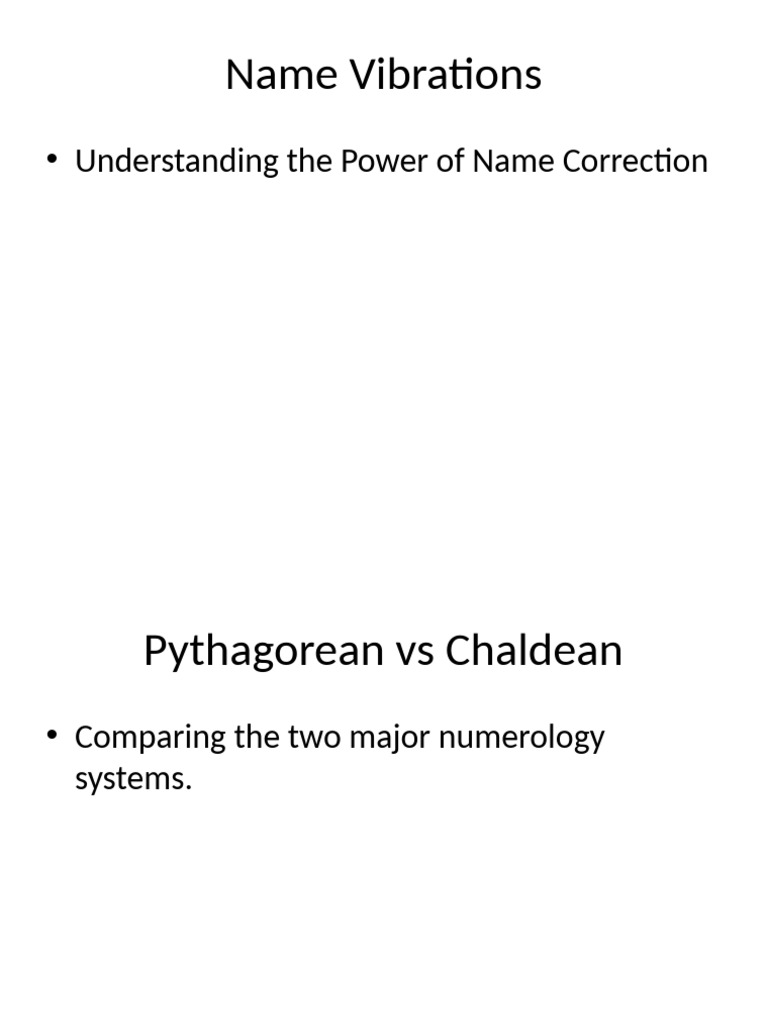 Chaldean Name Numerology Insights | PDF