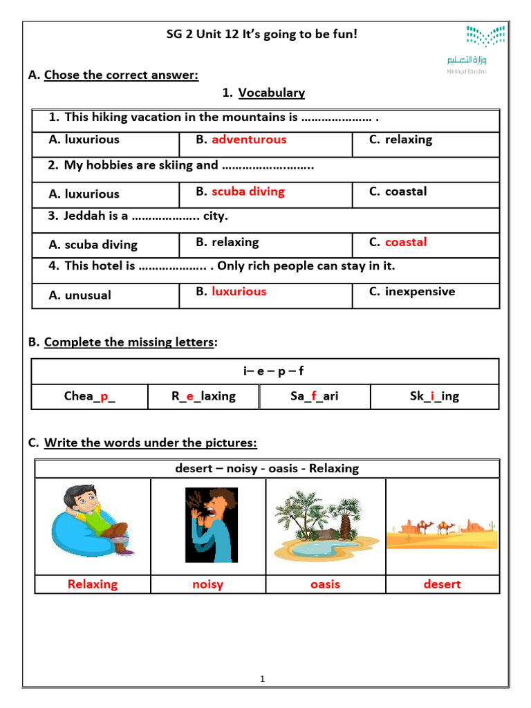 SG2 Unit 12 An | PDF