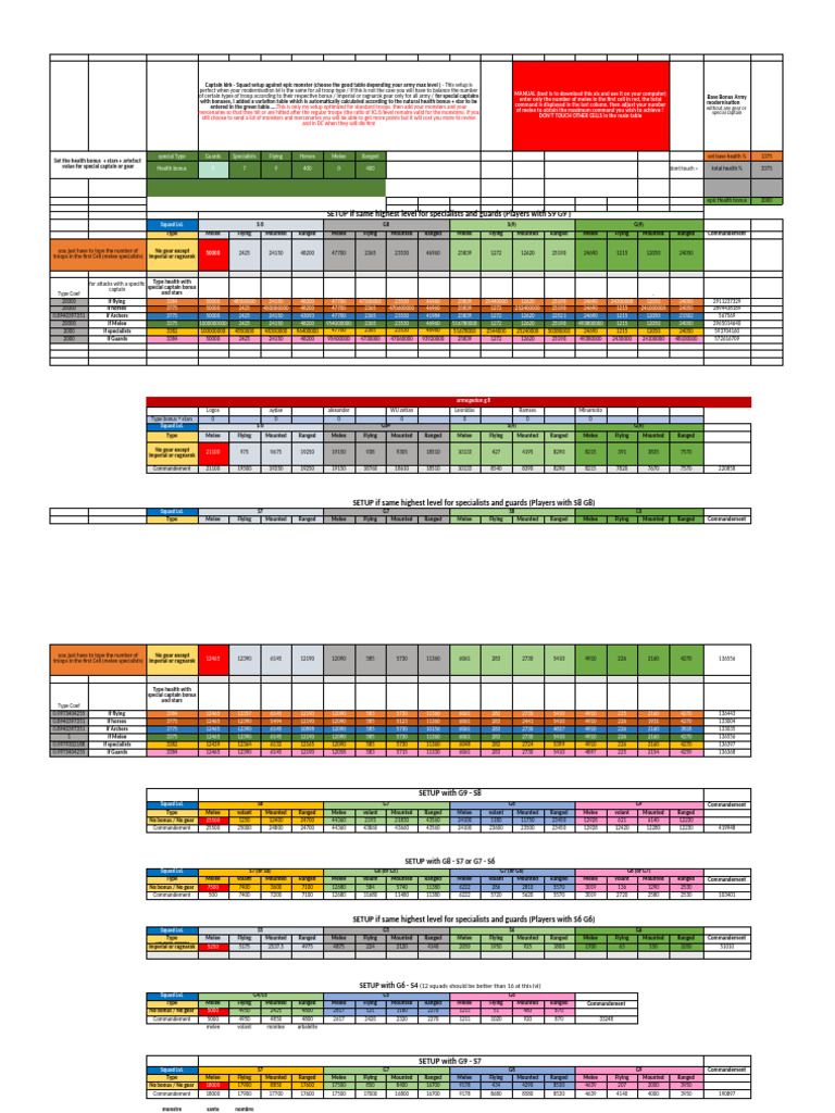 Captain Kirk - Setup Calculator Vs Epics - Source | PDF