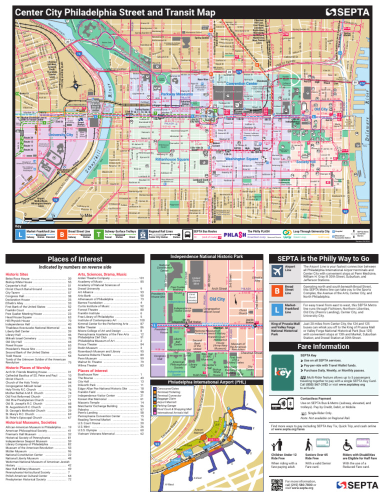 Center City Tear Off Map 2024 | PDF