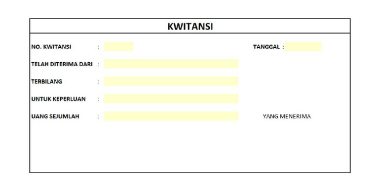 Kwitansi Form | PDF
