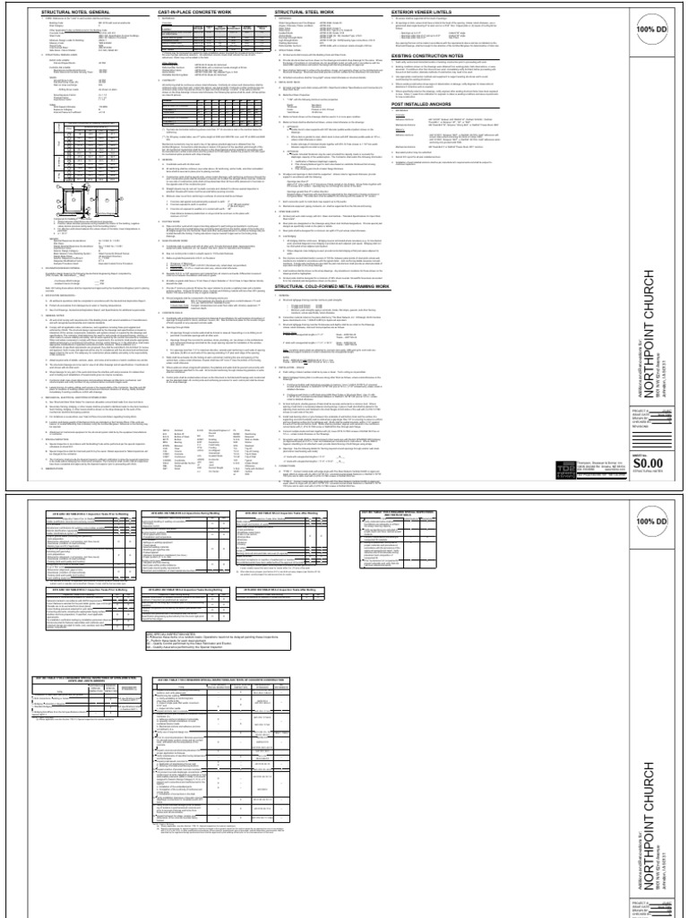North PT | PDF | Concrete | Structural Steel