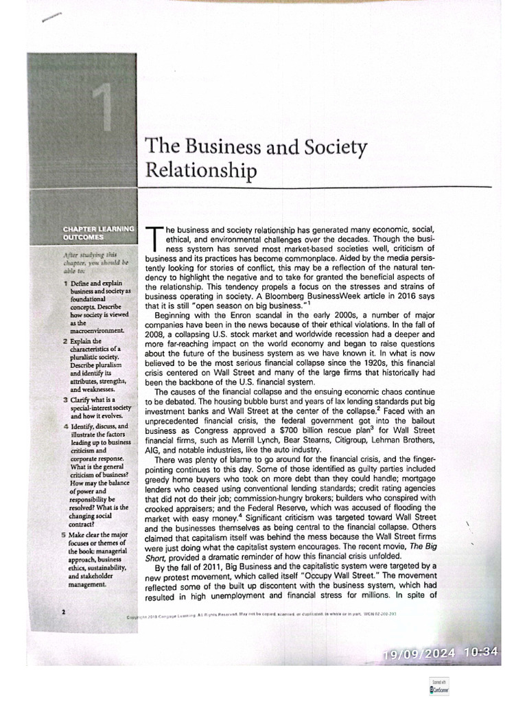 Business Ethics - Case Studies 1 Chap 1 | PDF