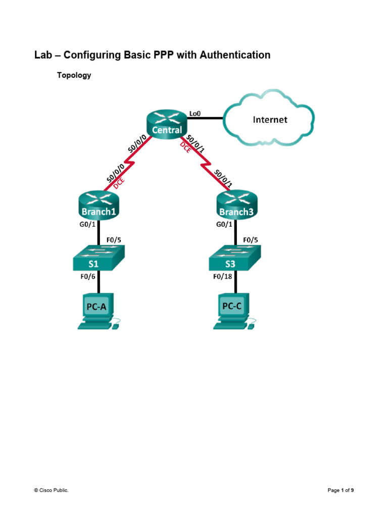 03 - Configuring Basic PPP With Authentication - 2025 | PDF | Computer Network | Router (Computing)
