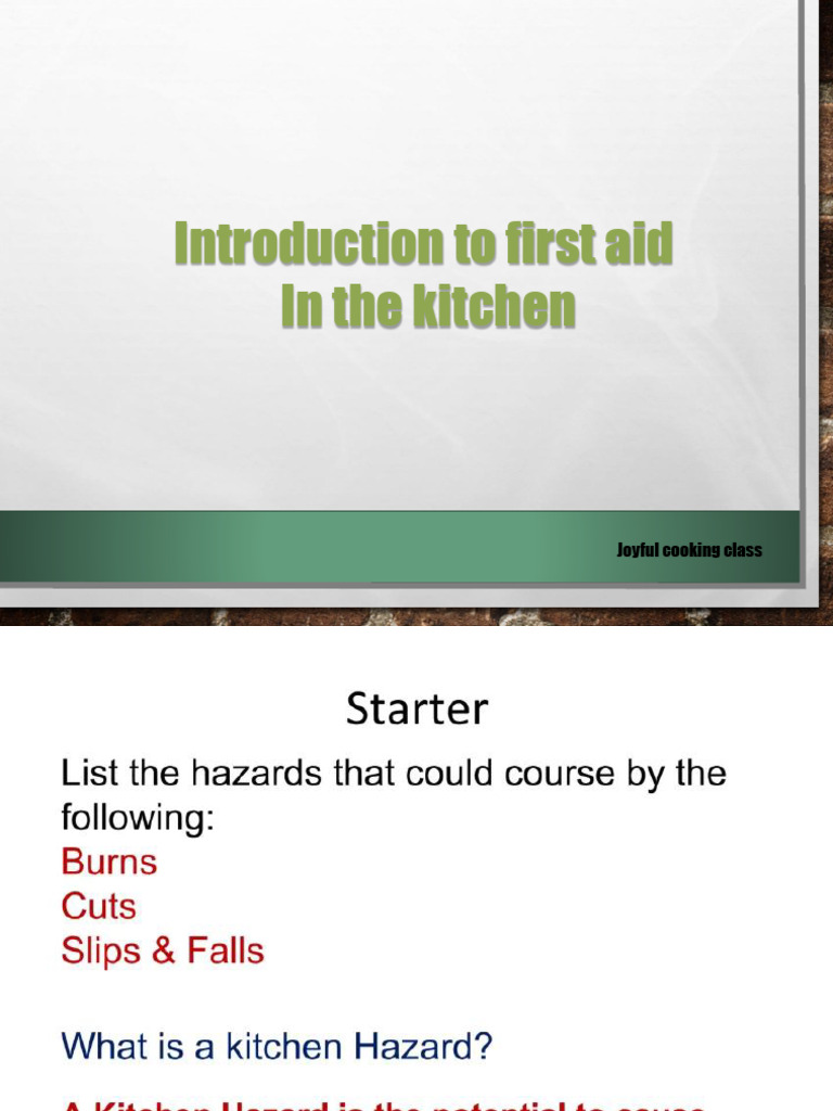 Kitchen First Aid in The Kitchen - 20250623 132600 | PDF