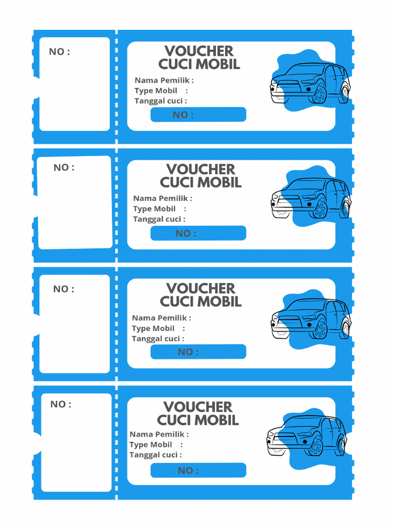 Biru Simpel Modern Kupon Daging Qurban Dokumen A4 | PDF